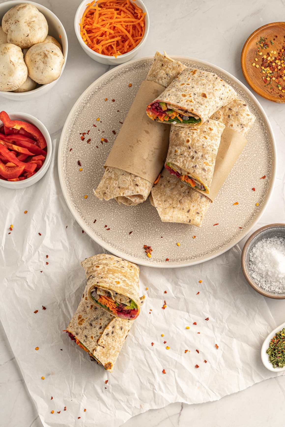 Raw Veggies Wraps - Lazy Hunter-Food | Recipes